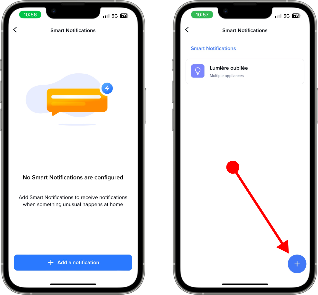 How do I use smart notifications to be notified when I have energy available? – Legrand Help Center